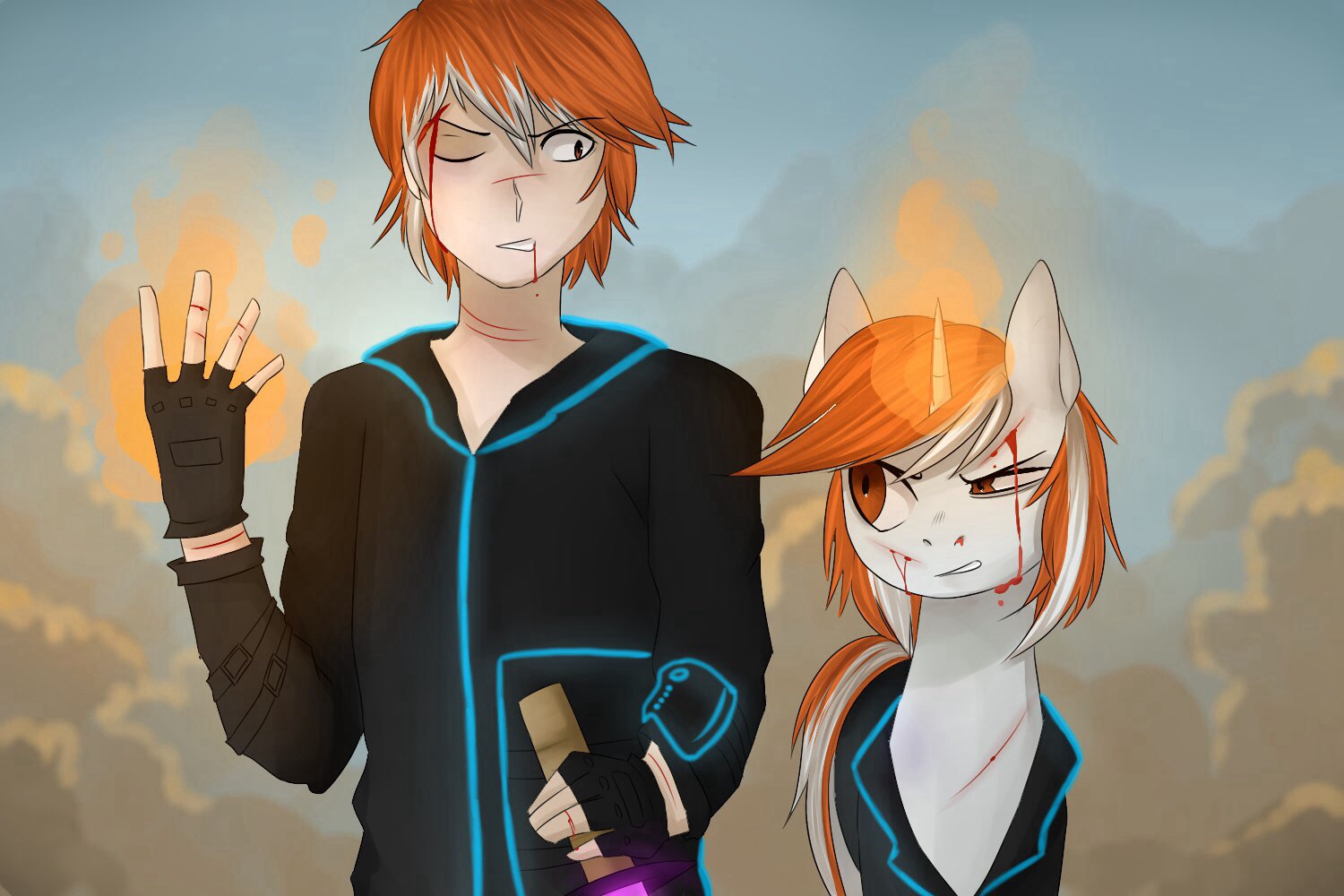 #1126133 - artist needed, safe, oc, oc only, oc:neon flame, human ...