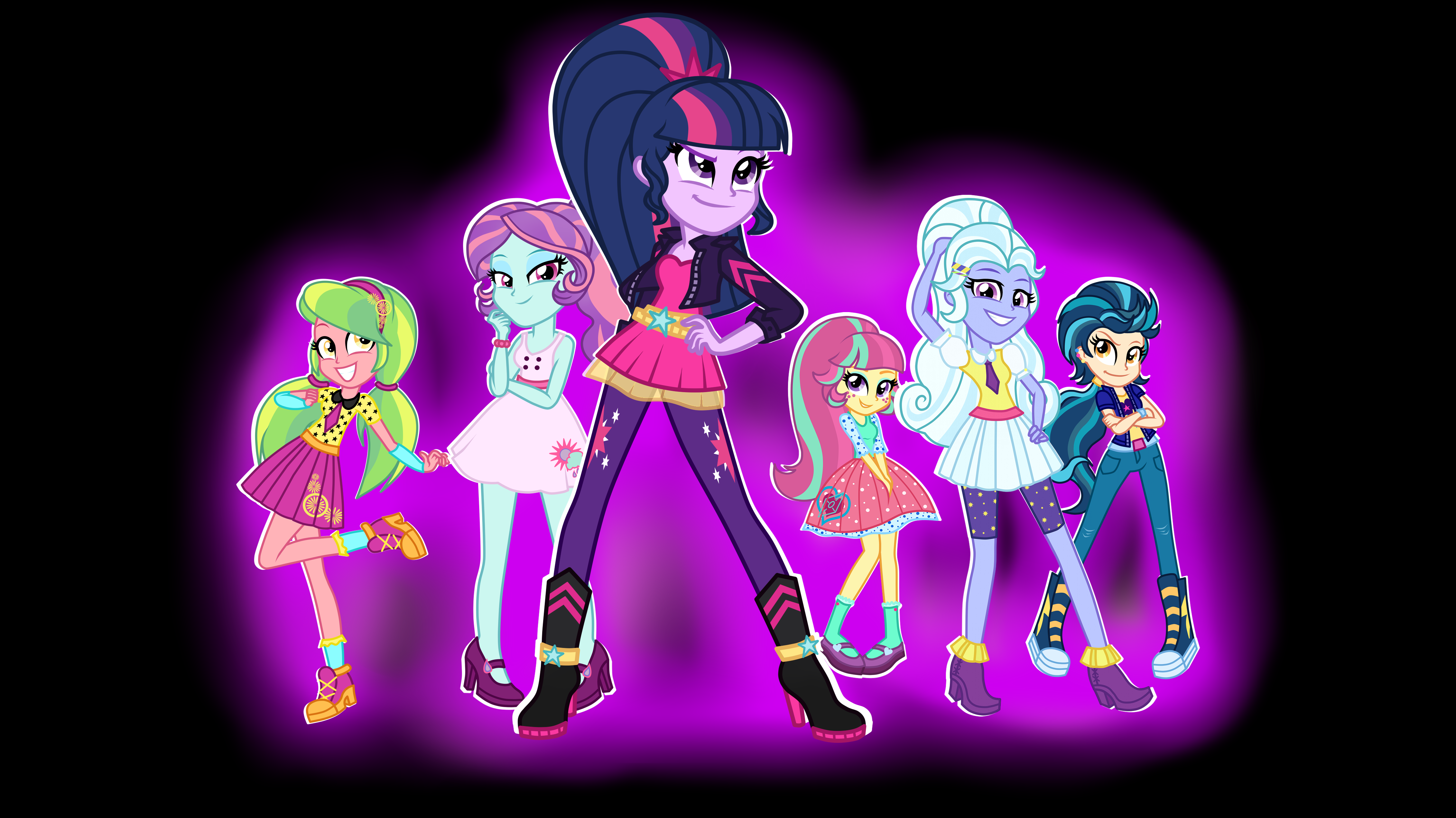 #1145489 - safe, artist:mixiepie, indigo zap, lemon zest, sci-twi, sour ...