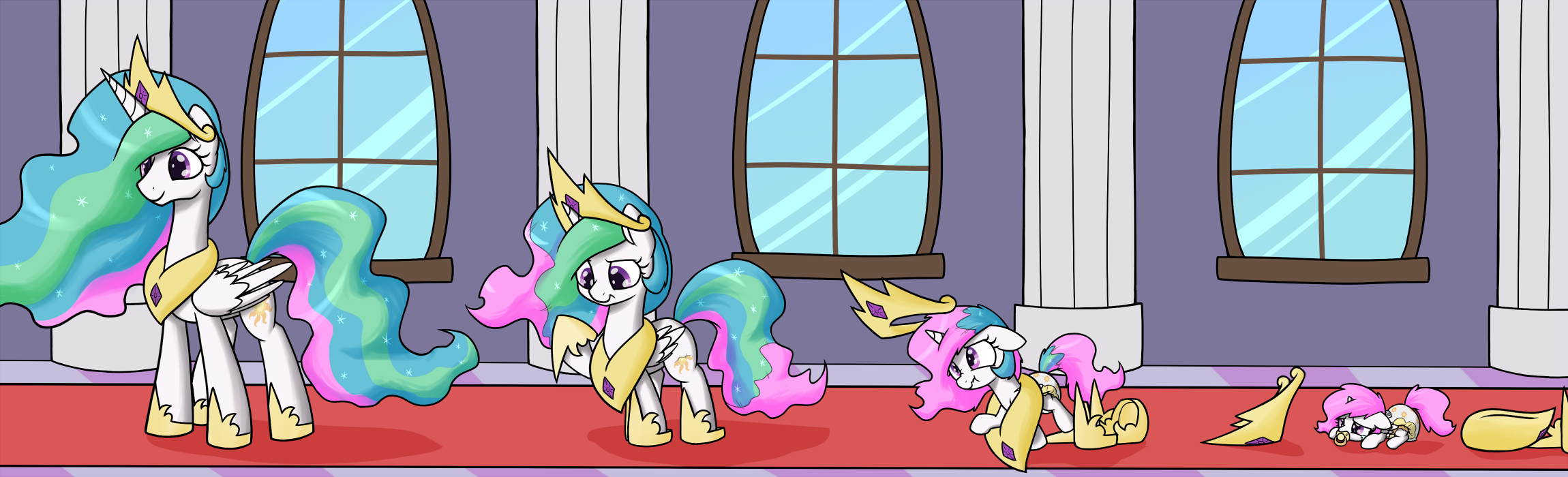 #1166109 - safe, artist:skitter, princess celestia, pony, age ...