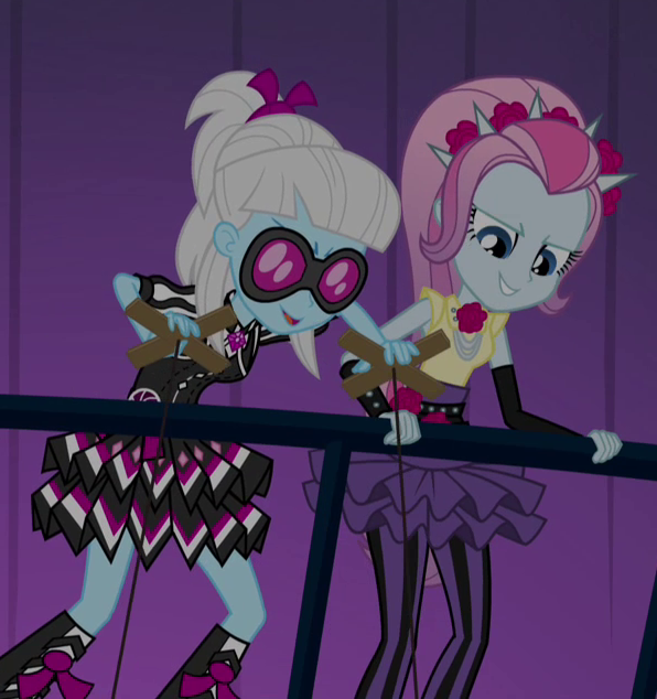 #1175335 - safe, screencap, photo finish, violet blurr, equestria girls ...