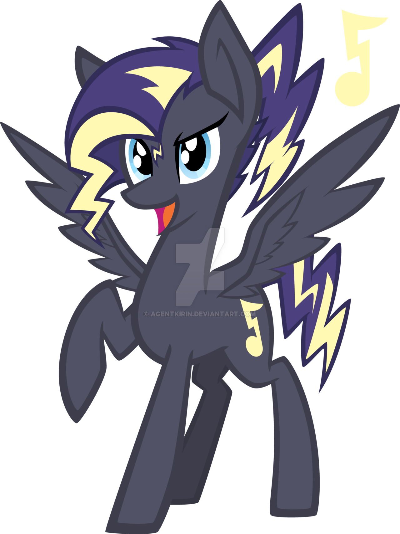 #1180219 - safe, artist:agentkirin, zapp, oc, oc only, oc:sky song ...