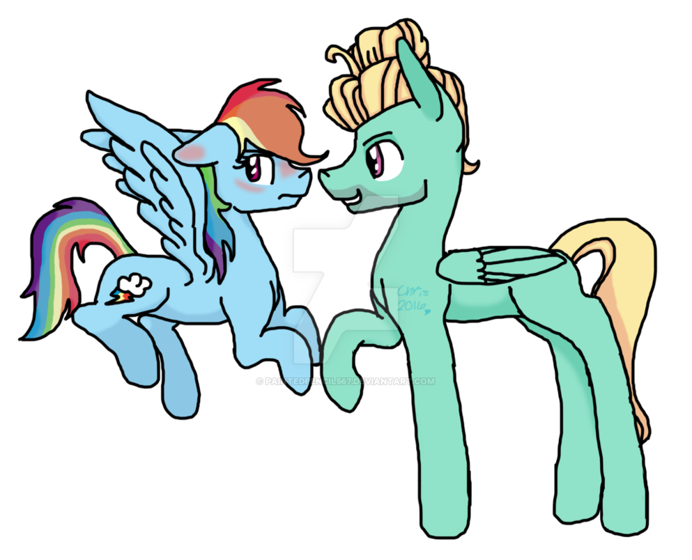 #1173362 - safe, artist:paintedpencil567, rainbow dash, zephyr breeze ...