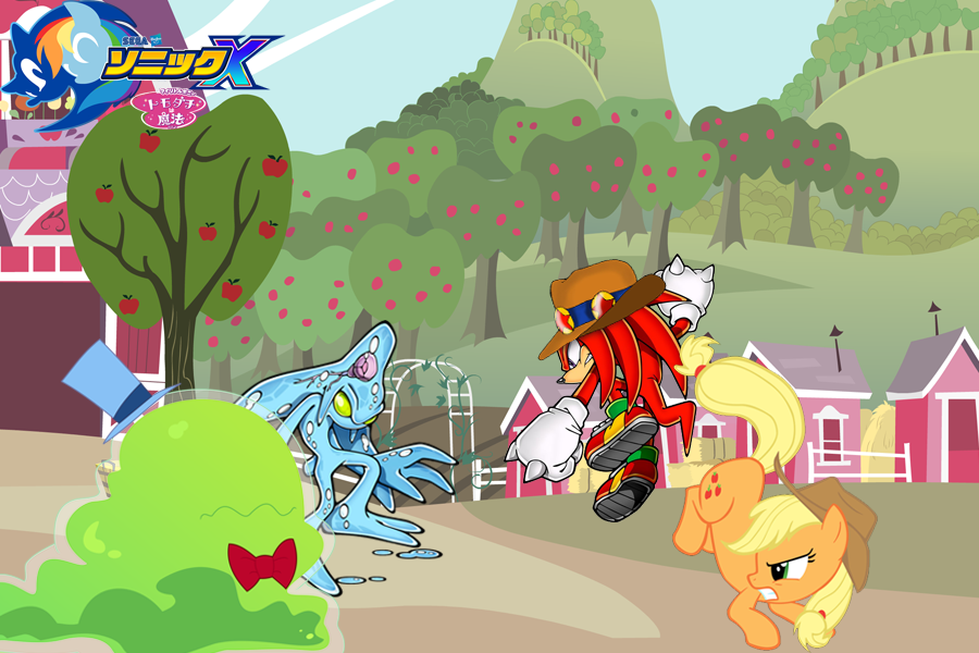 #1207995 - safe, artist:trungtranhaitrung, applejack, smooze, chaos ...