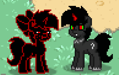 #1221489 - safe, king sombra, oc, oc:caki, pony, pony town, g4, photo ...