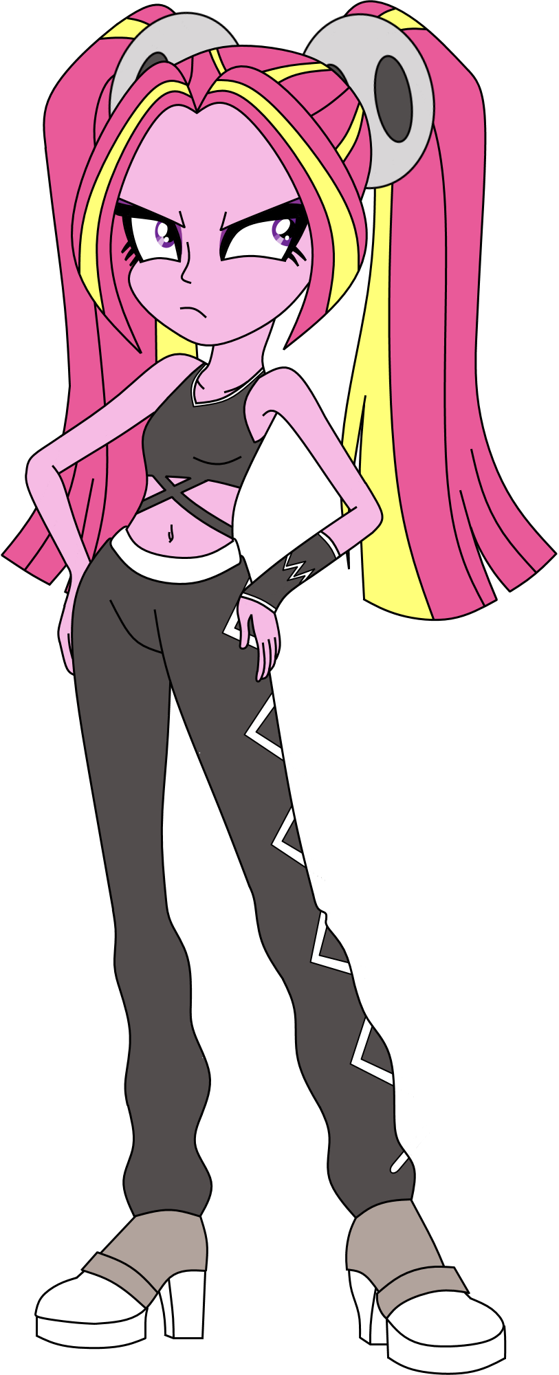 #1224079 - alternate costumes, aria blaze, artist:blondenobody, belly ...