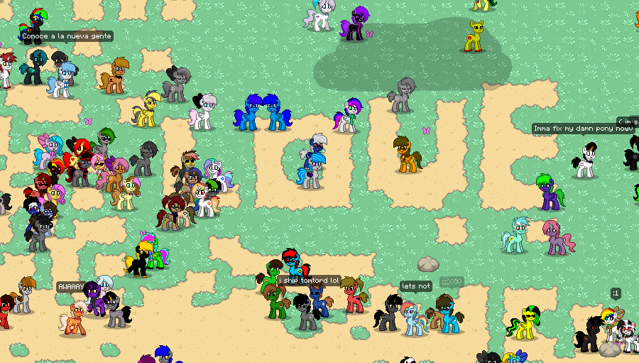 #1224818 - safe, pony, pony town, grass, love, pony town grass meme ...