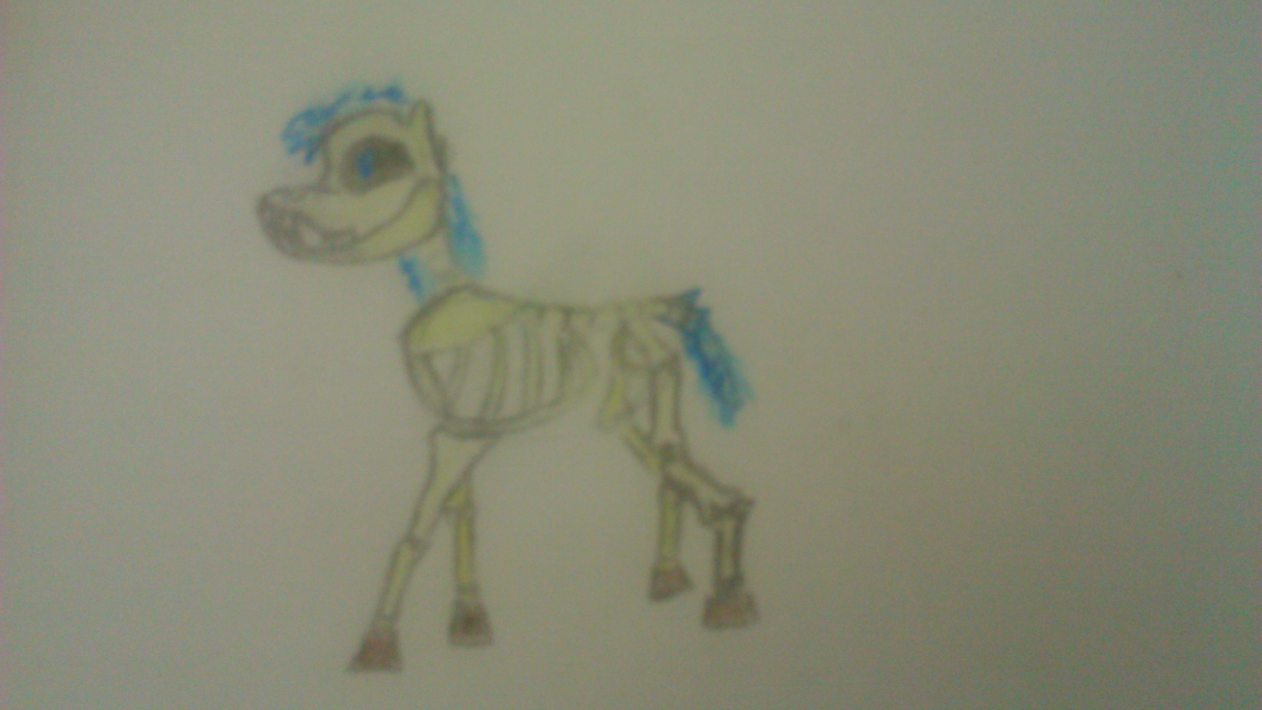 #1215194 - safe, artist:gasket, oc, oc only, pony, skeleton, solo ...