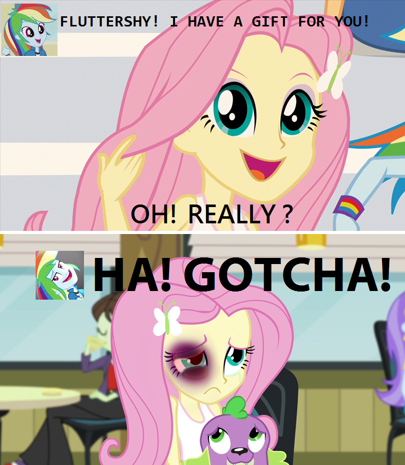 #1230331 - semi-grimdark, edit, edited screencap, screencap, fluttershy ...