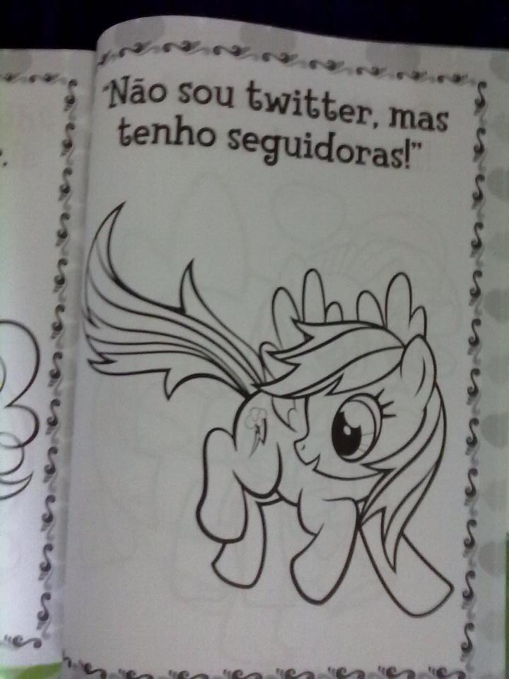 #1230967 - safe, rainbow dash, official, bad pun, coloring book, irl ...