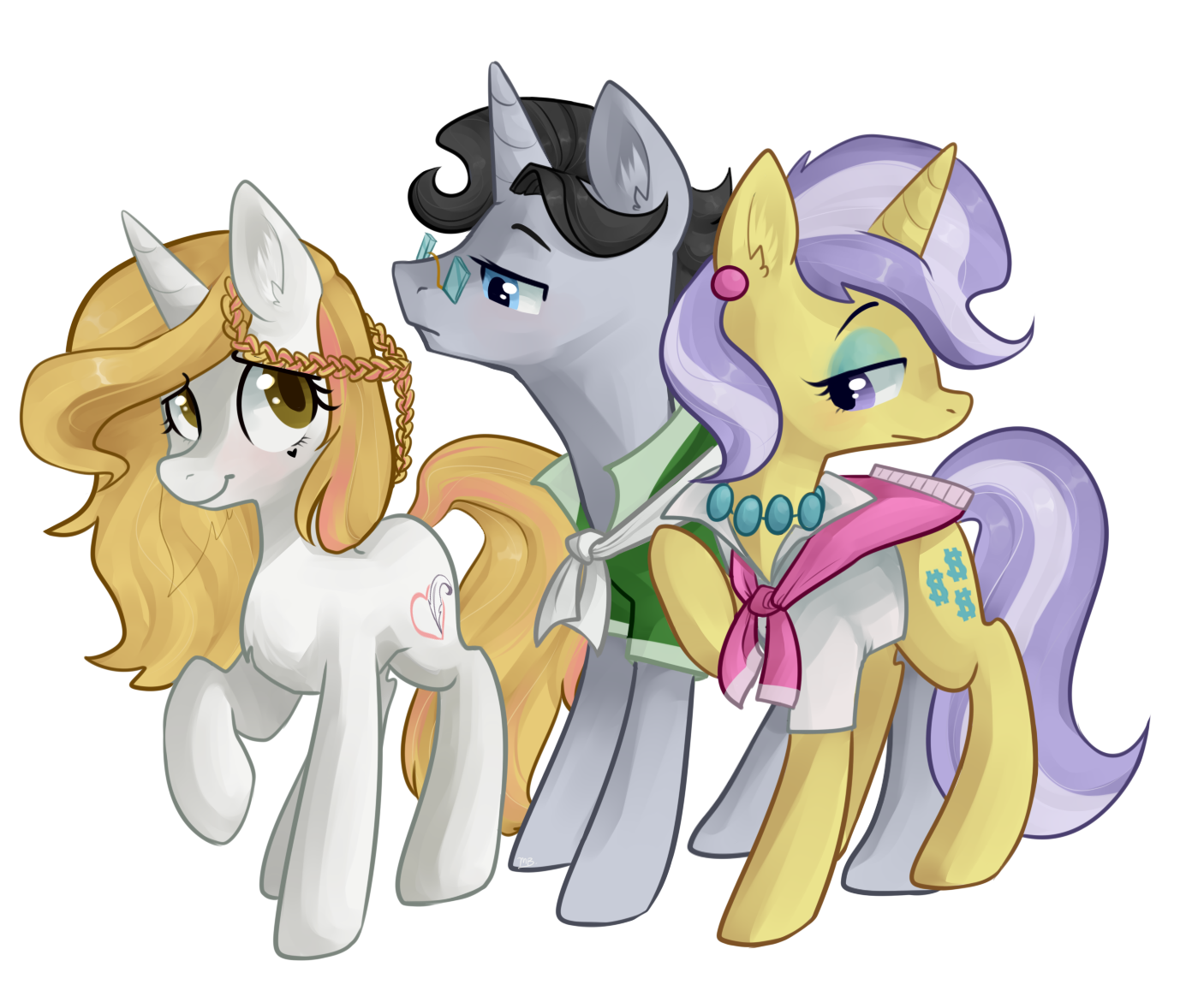 #1232063 - safe, artist:goshhhh, jet set, upper crust, oc, oc:crystal ...