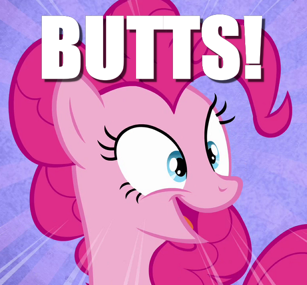 #1232229 - safe, edit, edited screencap, screencap, pinkie pie, butts ...