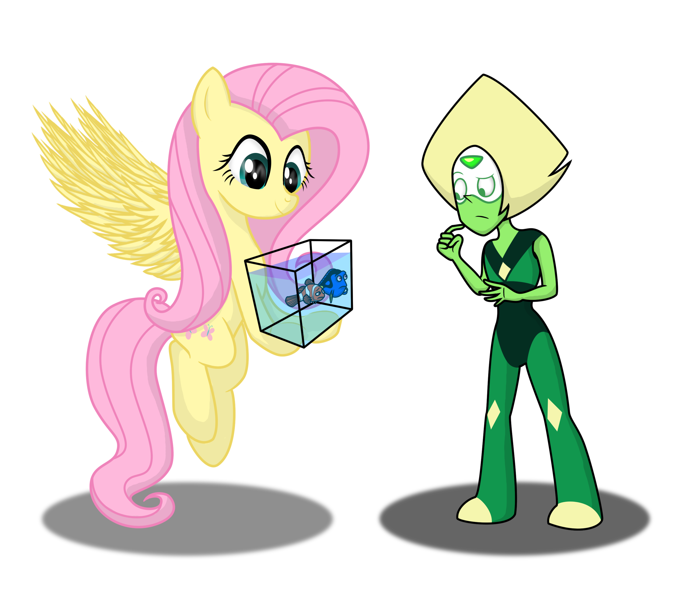 #1217778 - safe, artist:deannaphantom13, fluttershy, pegasus, pony ...