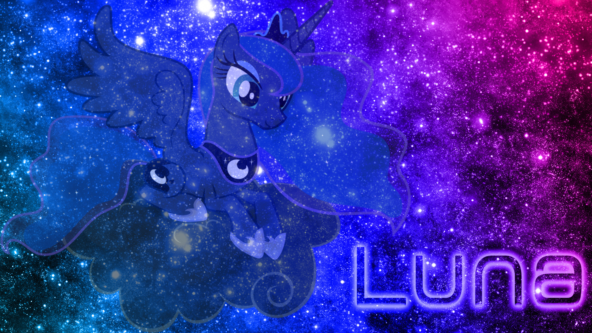 #1220882 - safe, artist:bronyyay123, princess luna, cloud, female, solo ...