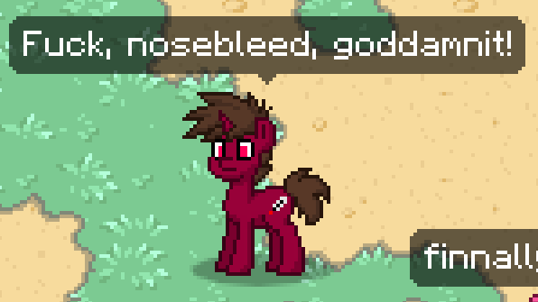 #1221364 - safe, oc, oc only, oc:red ink, pony, pony town, blood ...