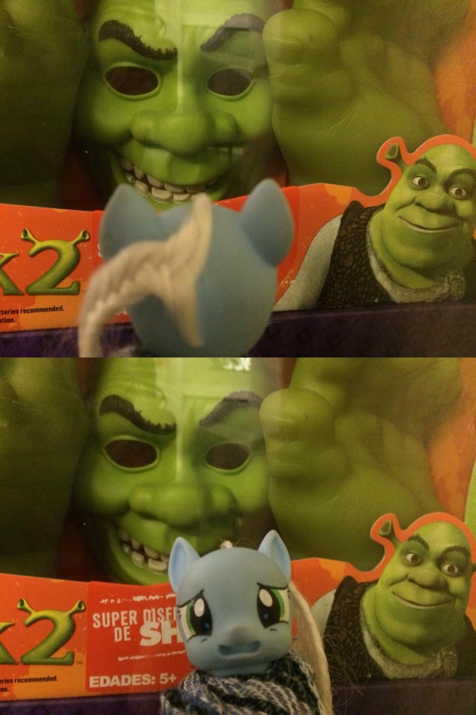 #1253778 - safe, ogre, pony, concerned, concerned pony, irl, mask ...