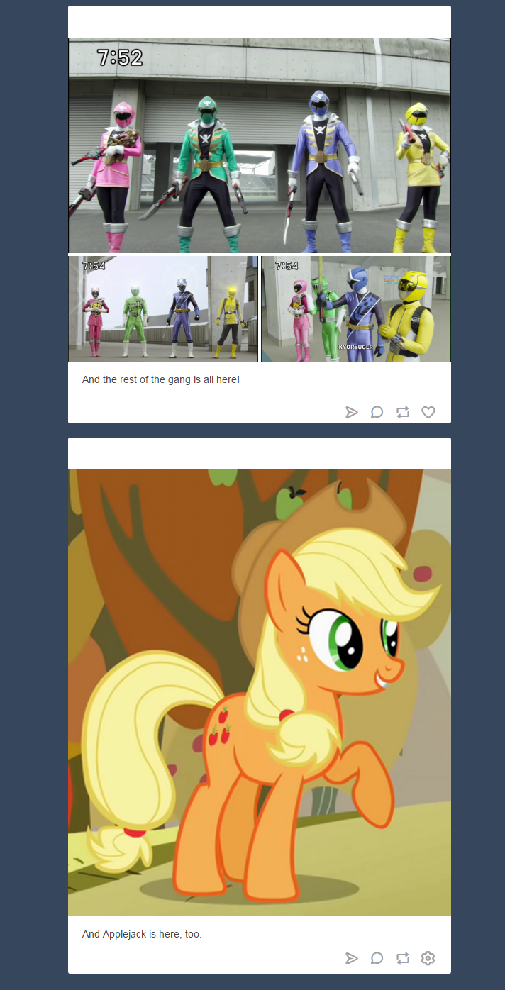 #1243253 - safe, applejack, aoininger, go-busters, gokaiblue, gokaiger ...