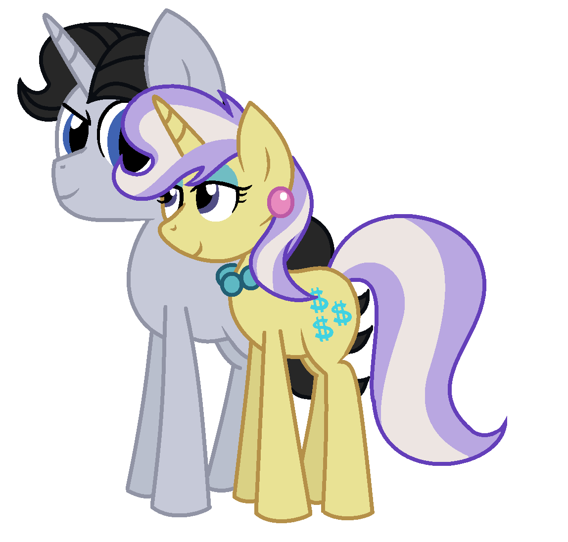 #1244976 - safe, artist:estefania200, jet set, upper crust, pony ...