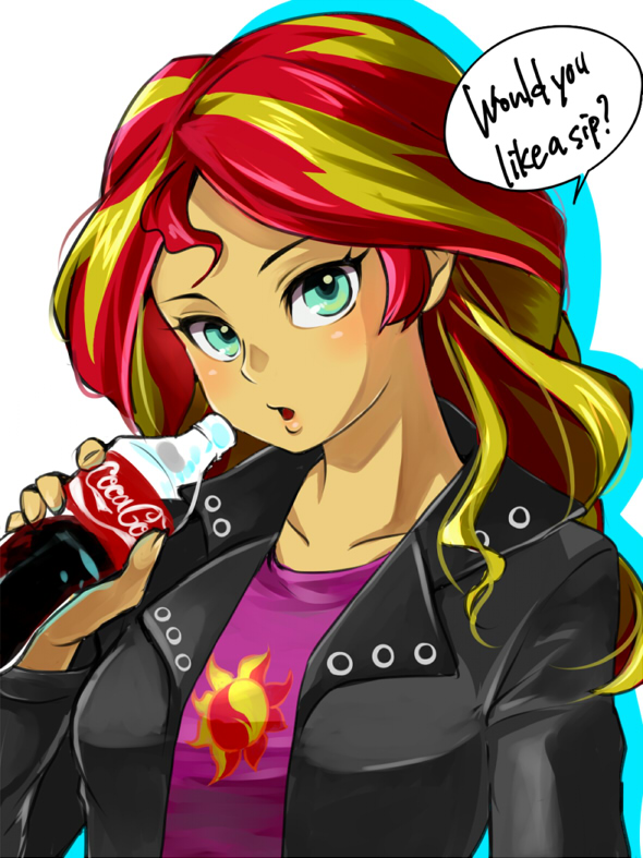 #1338479 - safe, artist:aruba, sunset shimmer, equestria girls, g4 ...
