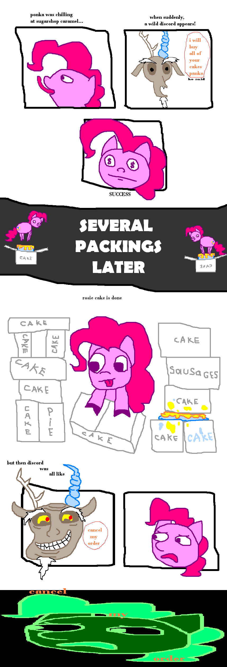 #1330475 - safe, artist:hipstershy, discord, pinkie pie, g4, make new ...