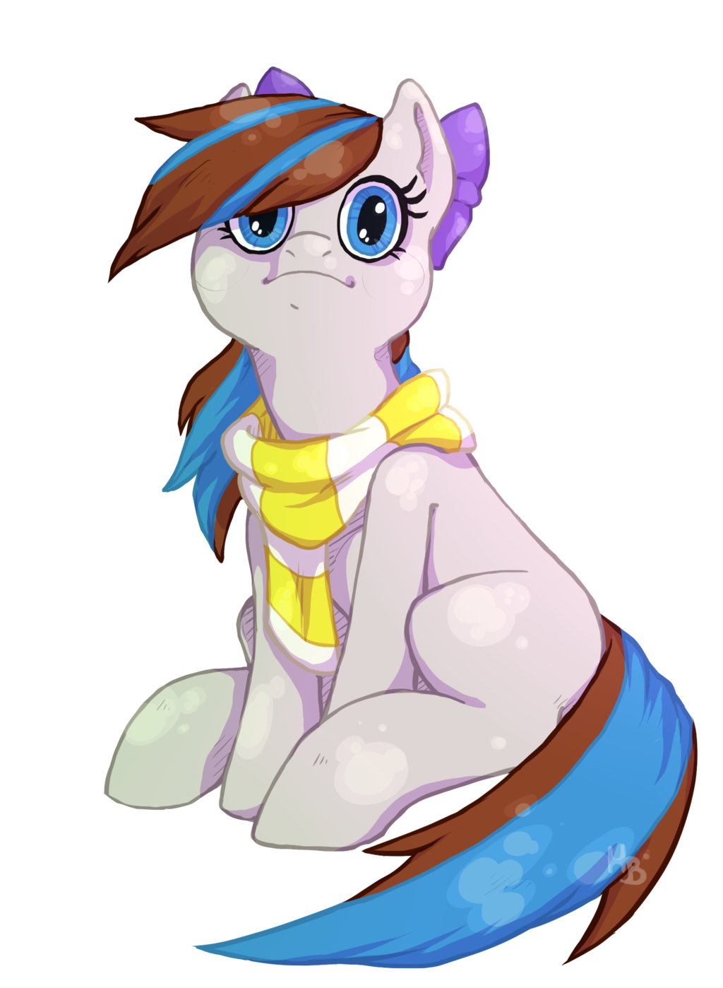 #1348331 - safe, artist:hoz-boz, oc, oc only, oc:breezy, pony, bow ...