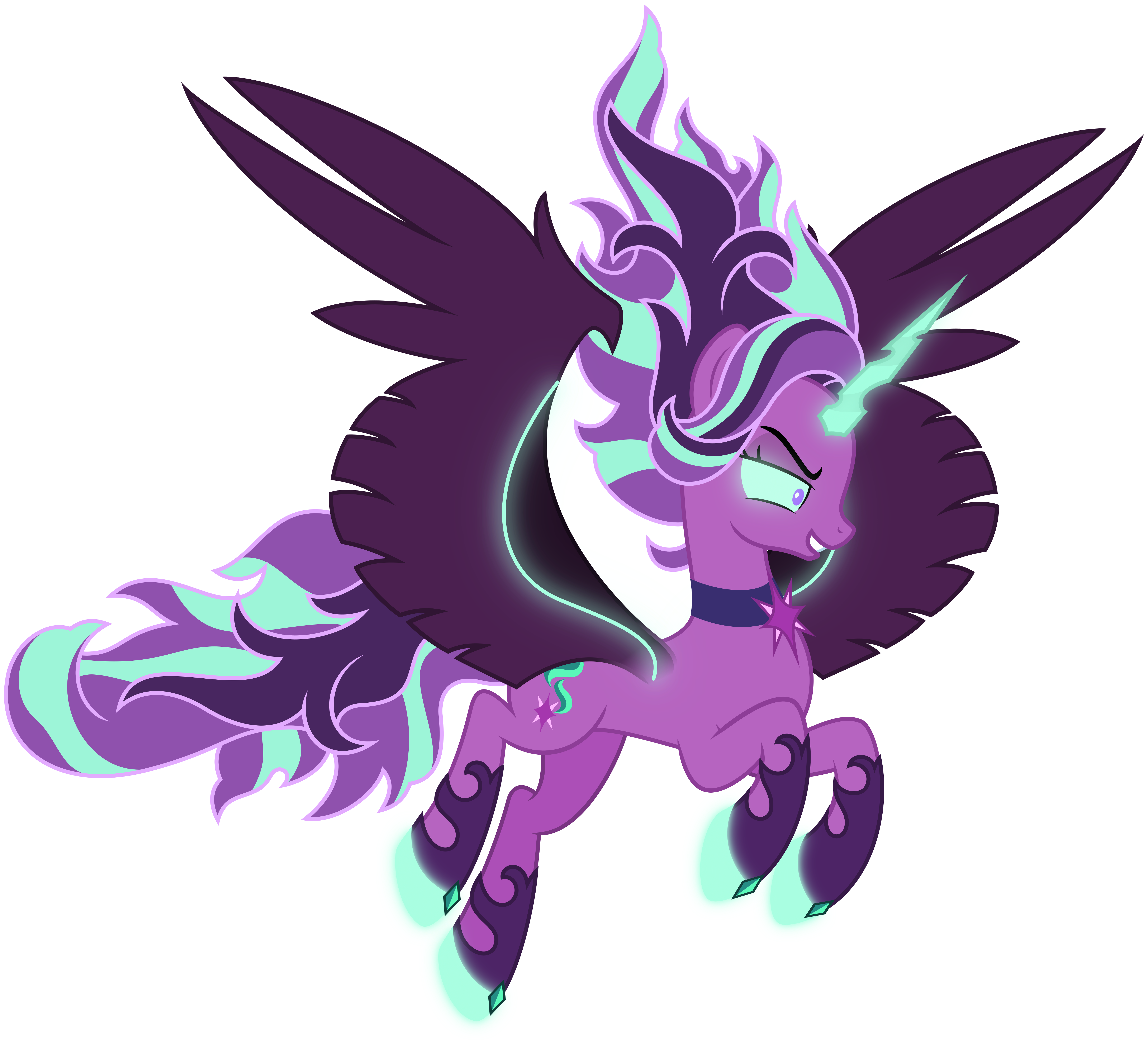 #1330973 - safe, artist:missgoldendragon, starlight glimmer, alicorn ...