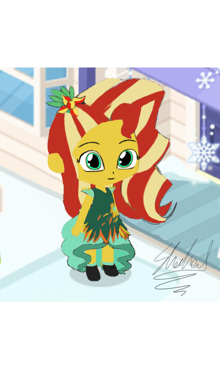 #1334751 - artist needed, safe, sunset shimmer, equestria girls, chibi ...