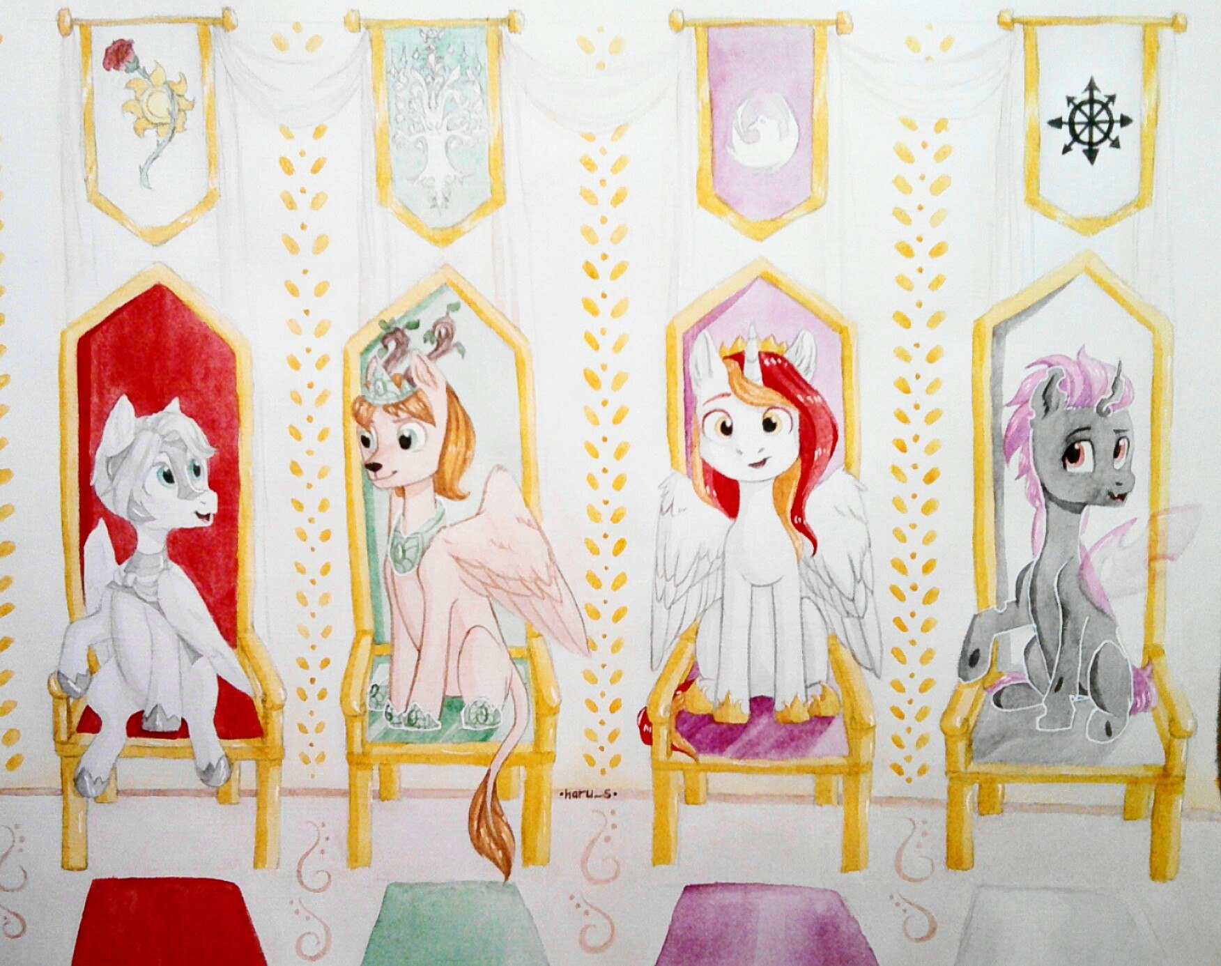 #1549718 - safe, artist:haru_s, oc, oc only, oc:king dorigan, oc:king ...