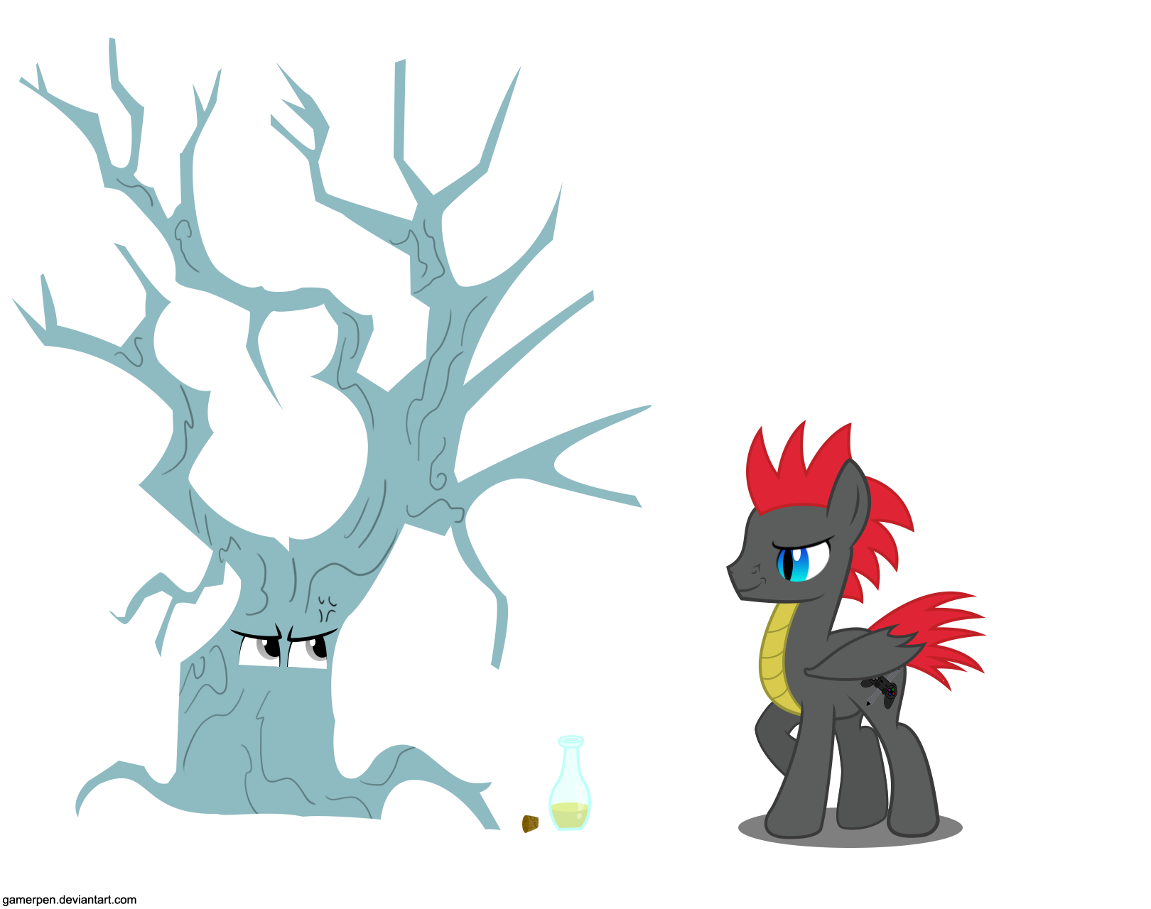 #1562691 - safe, artist:gamerpen, oc, oc only, oc:gamerpen, oc:star ...