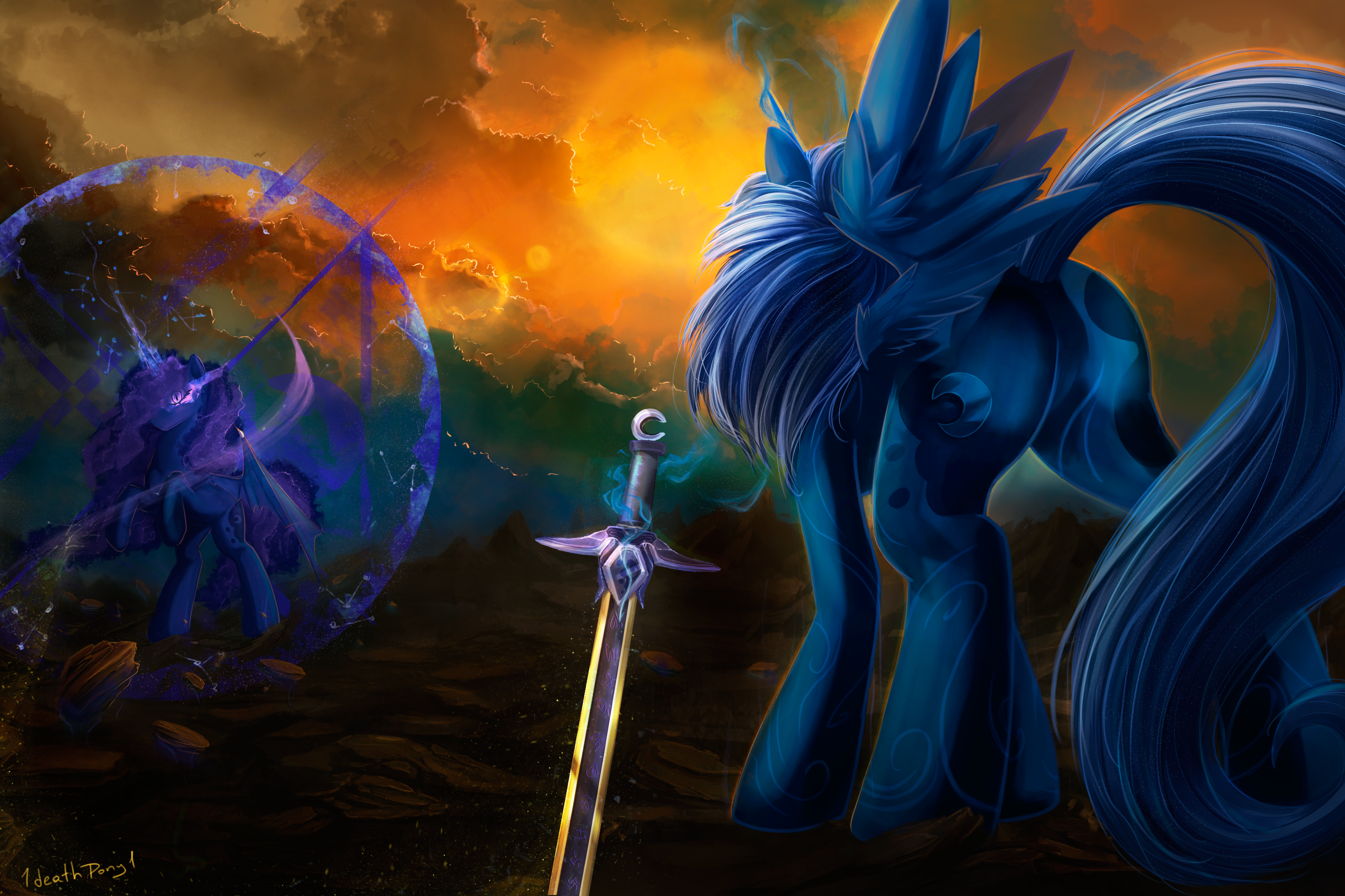 #1569914 - safe, artist:1deathpony1, princess luna, alicorn, pony, butt ...
