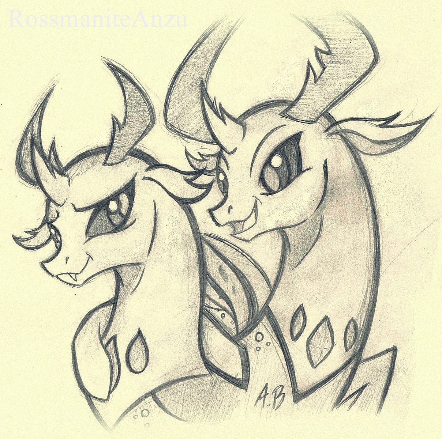 #1551029 - safe, artist:rossmaniteanzu, pharynx, thorax, changedling ...