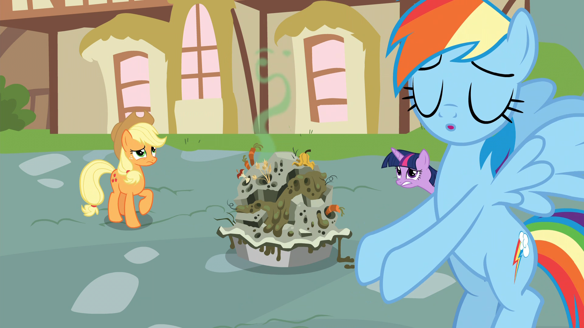 #1554836 - safe, screencap, applejack, rainbow dash, twilight sparkle ...