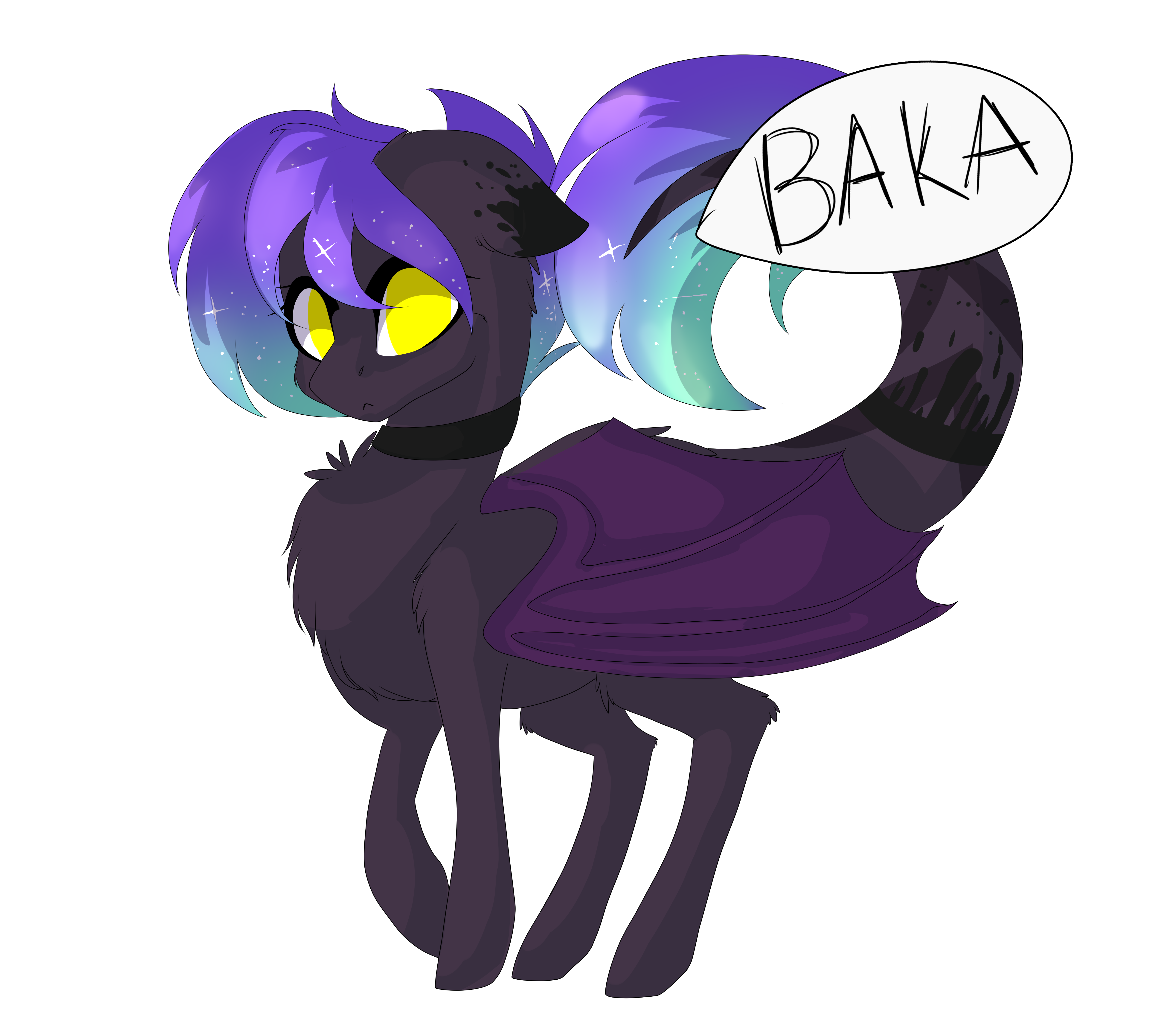 #1556700 - safe, artist:crazllana, oc, oc only, bat pony, absurd ...