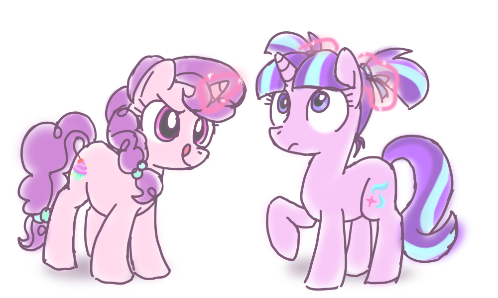 #1580301 - safe, artist:yosixi, starlight glimmer, sugar belle, pony ...
