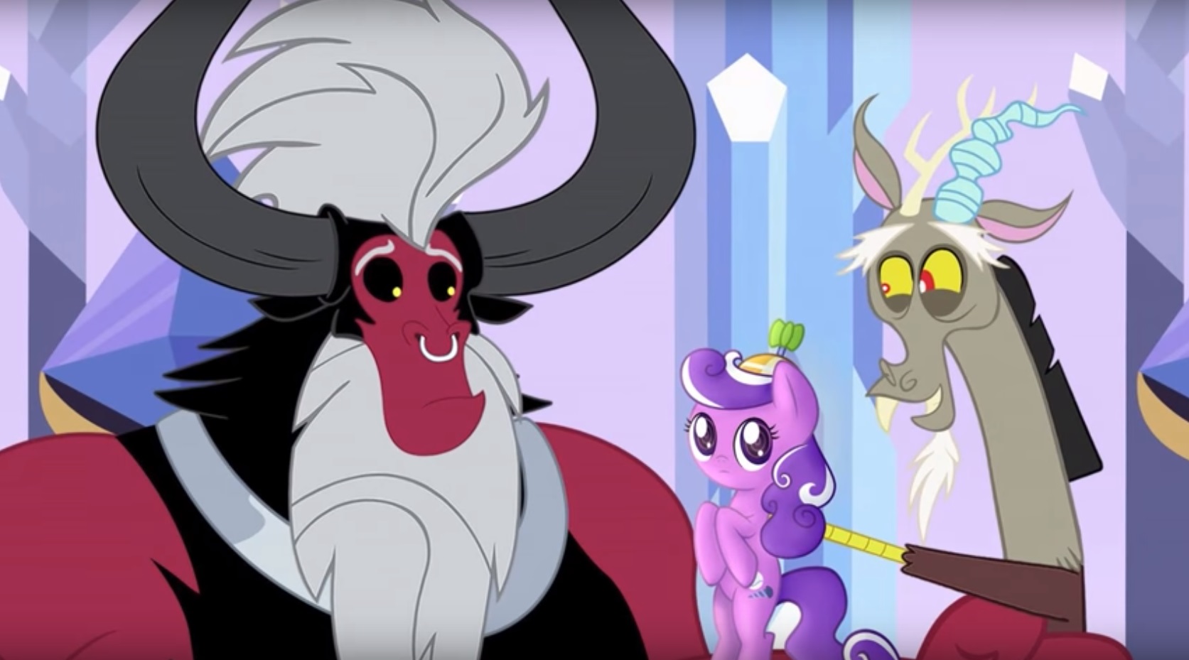 #1611997 - safe, artist:toucanldm, discord, lord tirek, screwball, pony ...