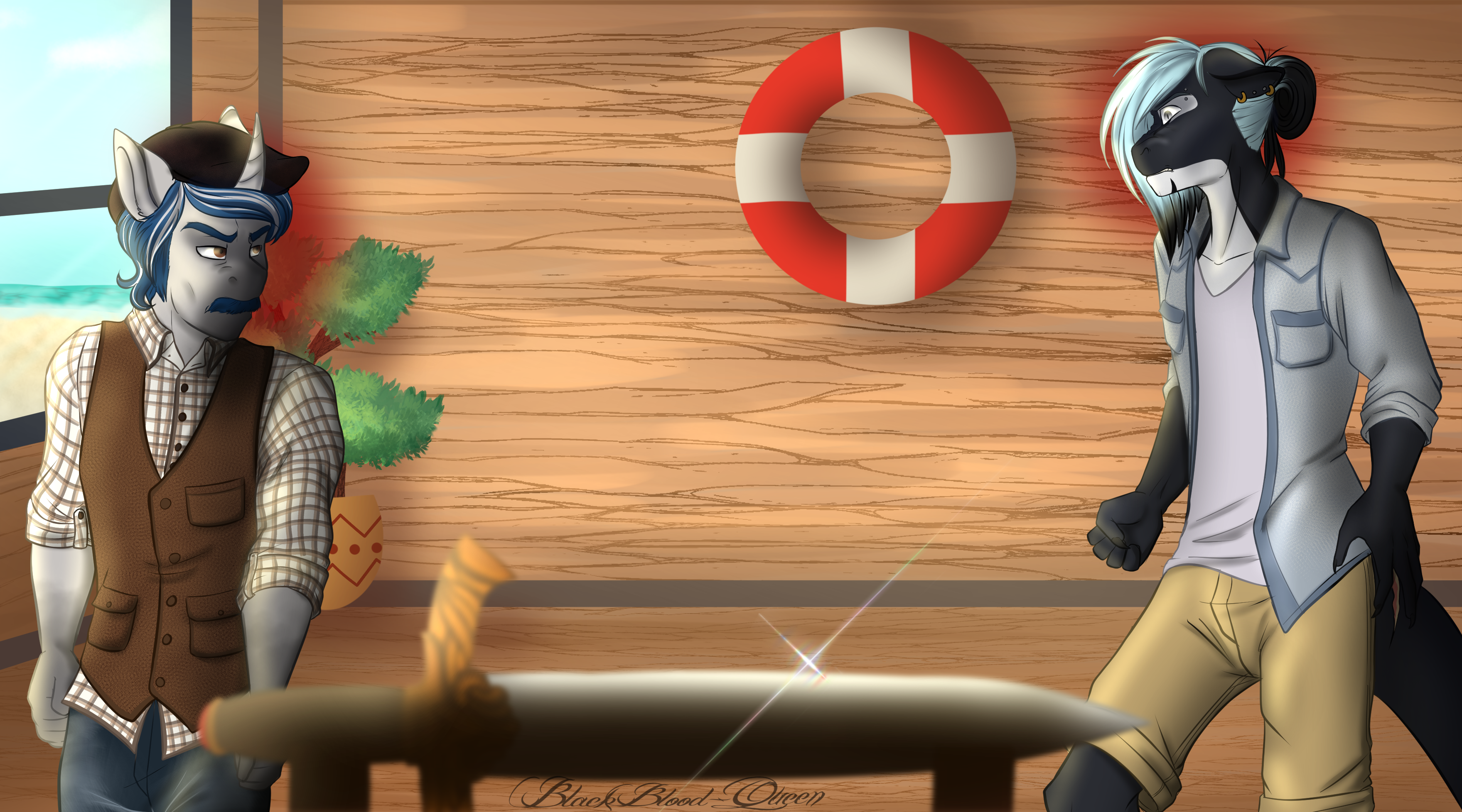 #1613972 - safe, artist:blackblood-queen, oc, oc only, oc:mako, oc ...