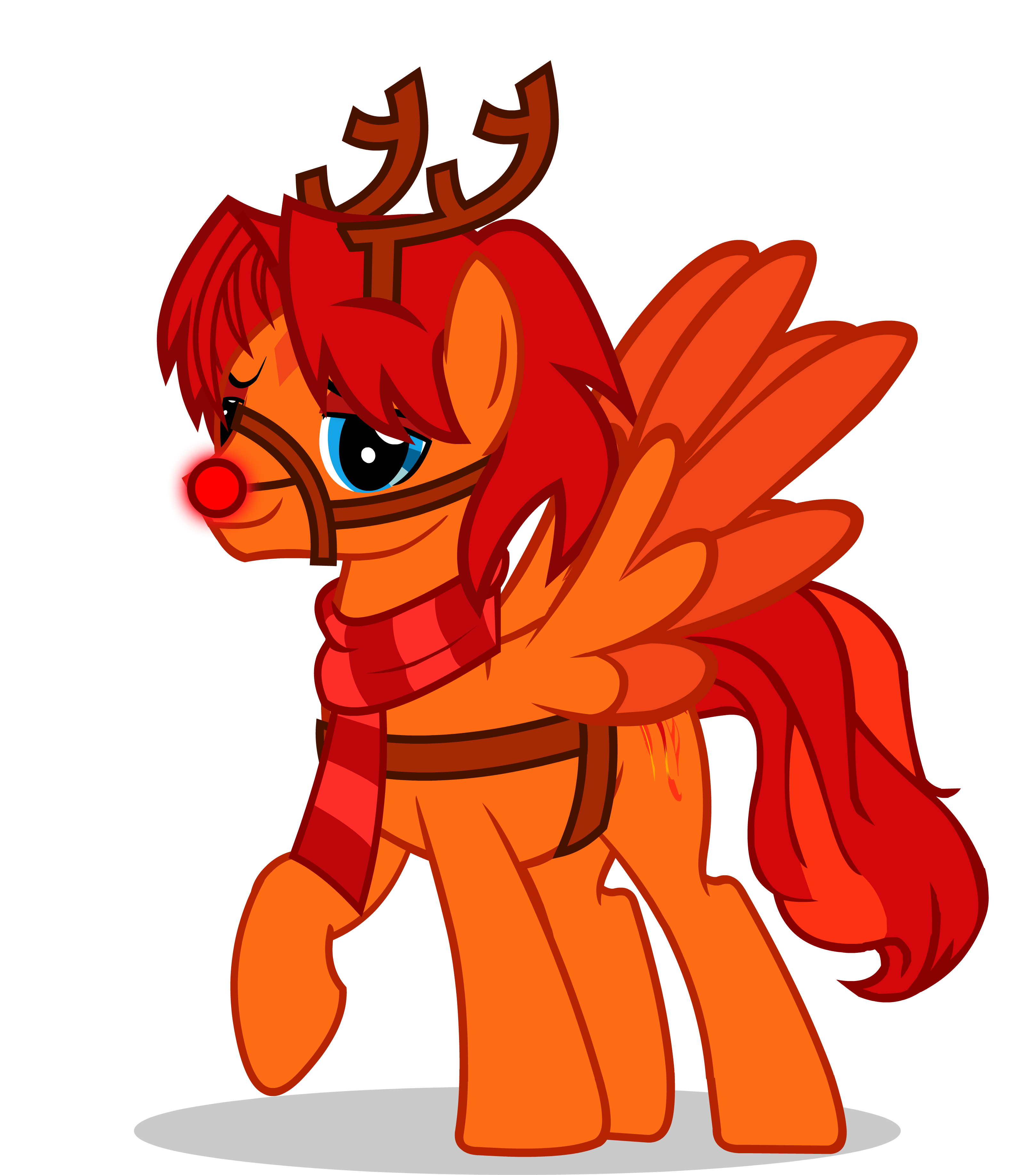 #1616562 - safe, artist:goldenfoxda, oc, oc only, oc:goldenfox, deer ...