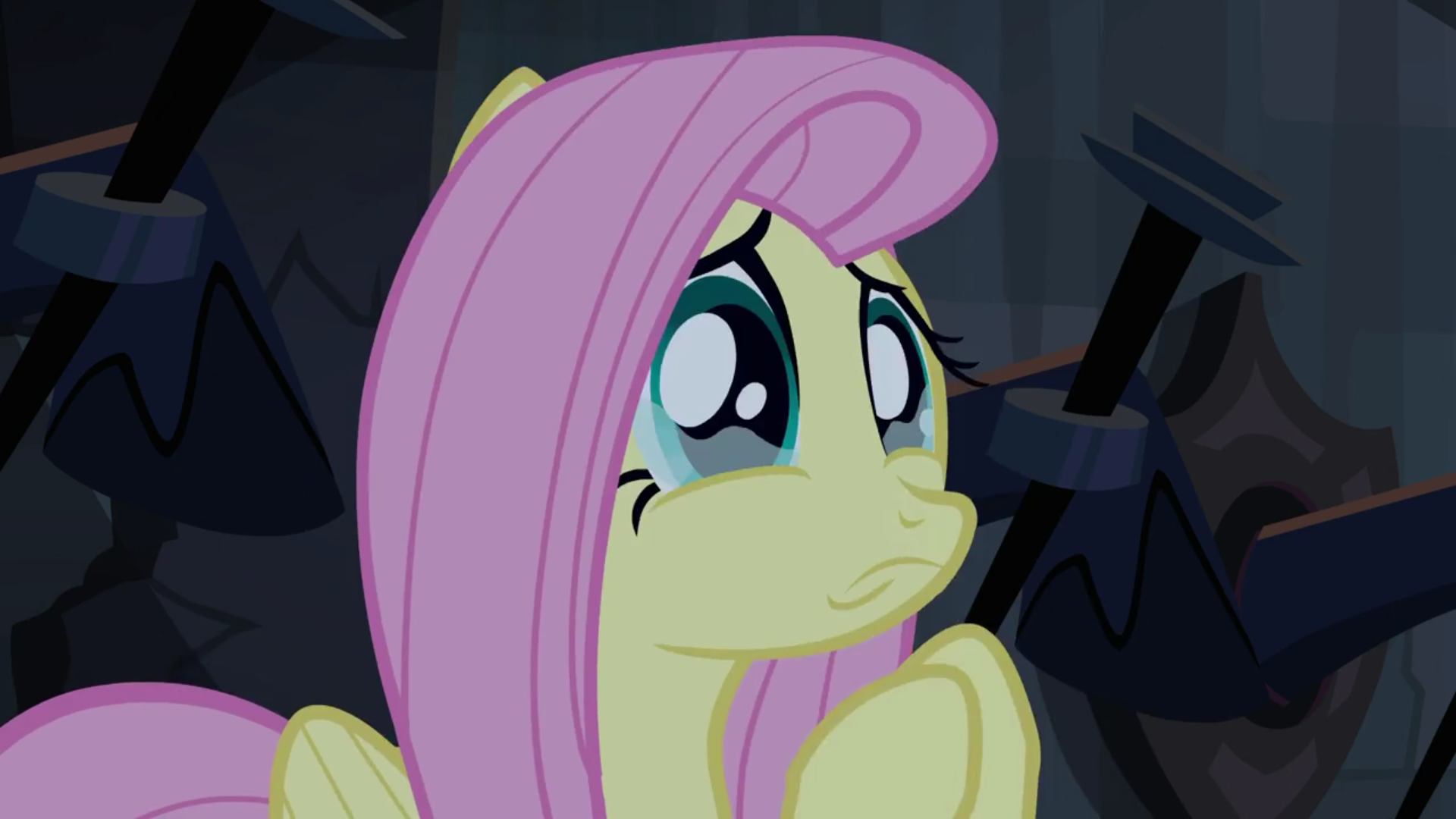 #1600985 - safe, screencap, fluttershy, castle mane-ia, crying, cute ...
