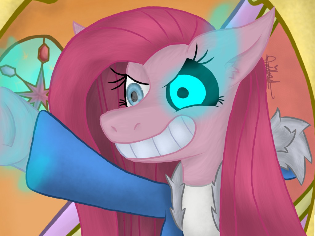 #1603714 - safe, artist:deidad01, pinkie pie, pony, crossover, female ...