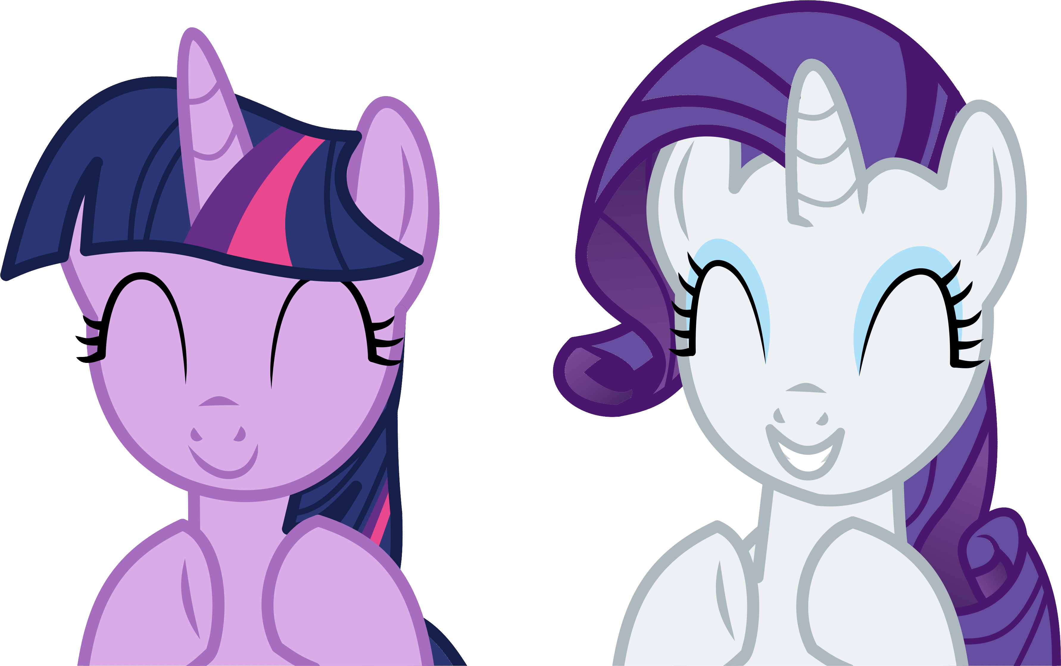 #1368750 - safe, artist:cyanlightning, rarity, twilight sparkle ...