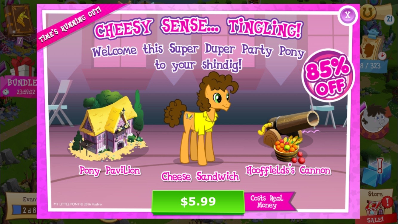 #1371102 - safe, gameloft, screencap, cheese sandwich, pony, official ...