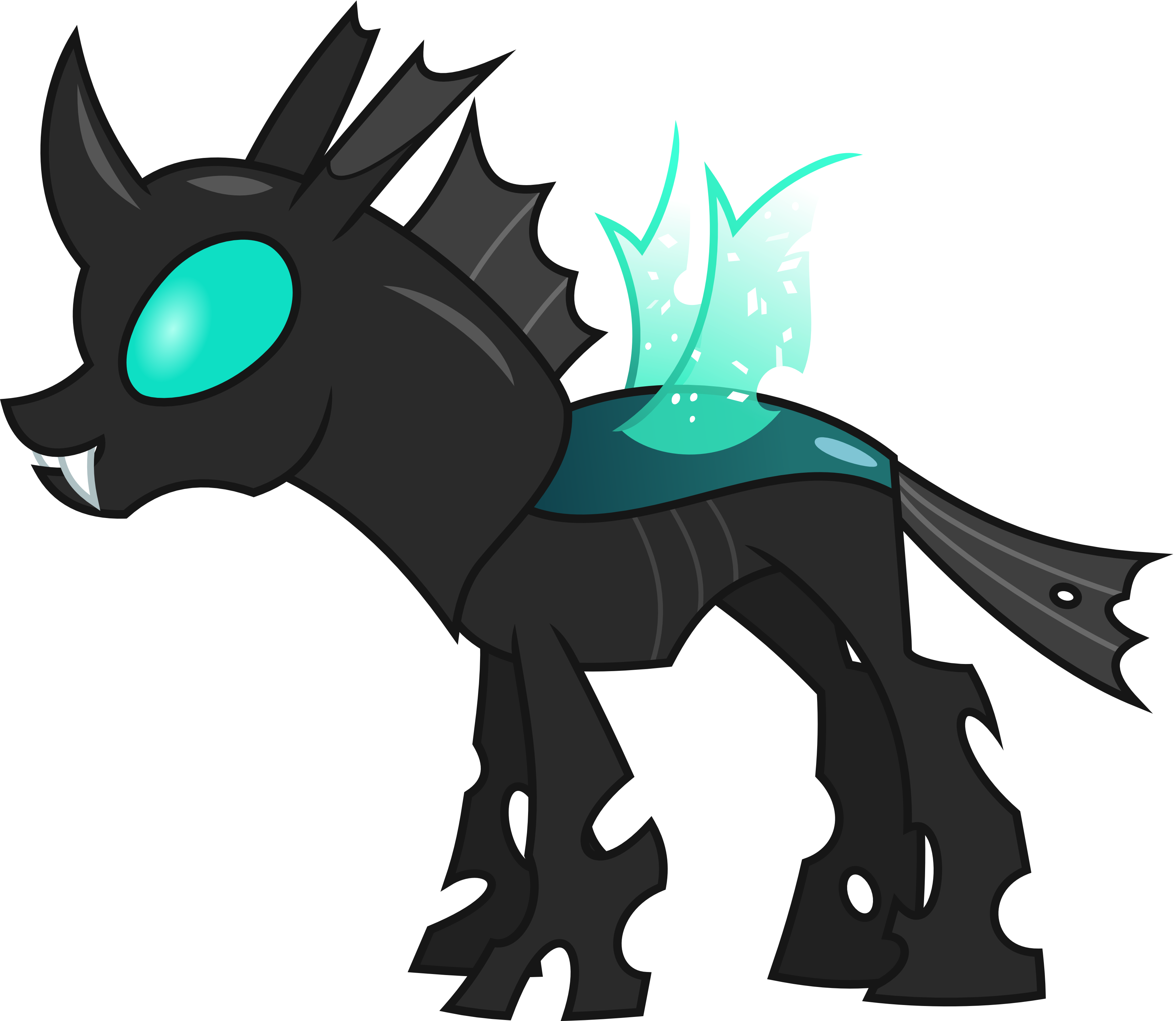 #1391841 - safe, artist:chainchomp2, thorax, changeling, g4, my little ...