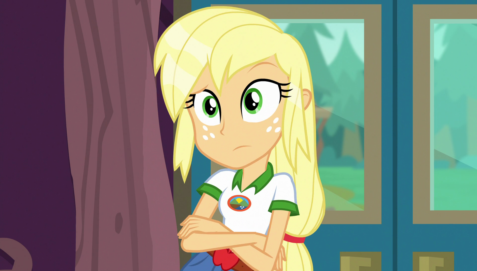 #1391899 - safe, screencap, applejack, equestria girls, legend of ...