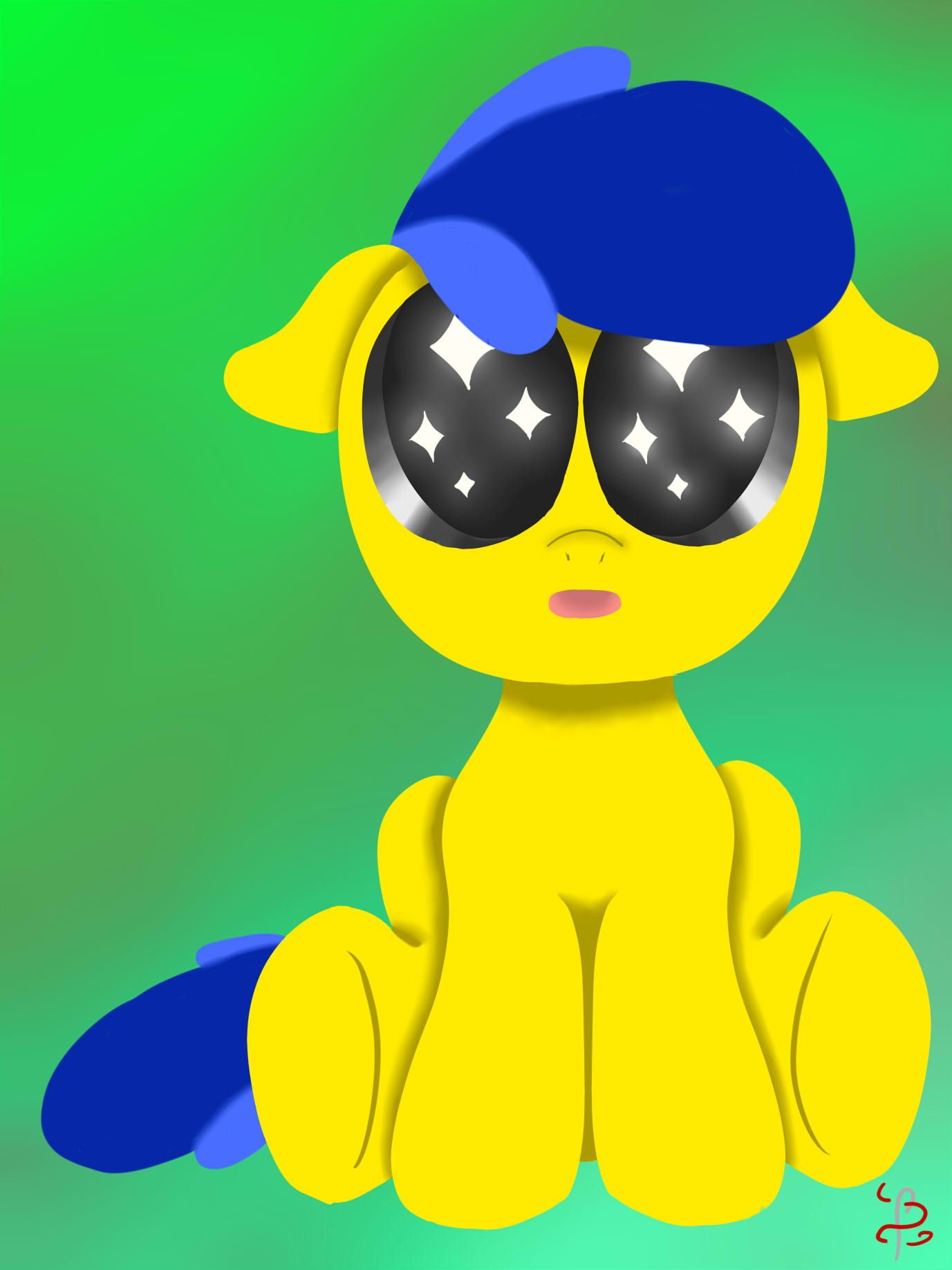 #1433434 - safe, artist:endjinda, oc, oc only, oc:runaway train, pony ...