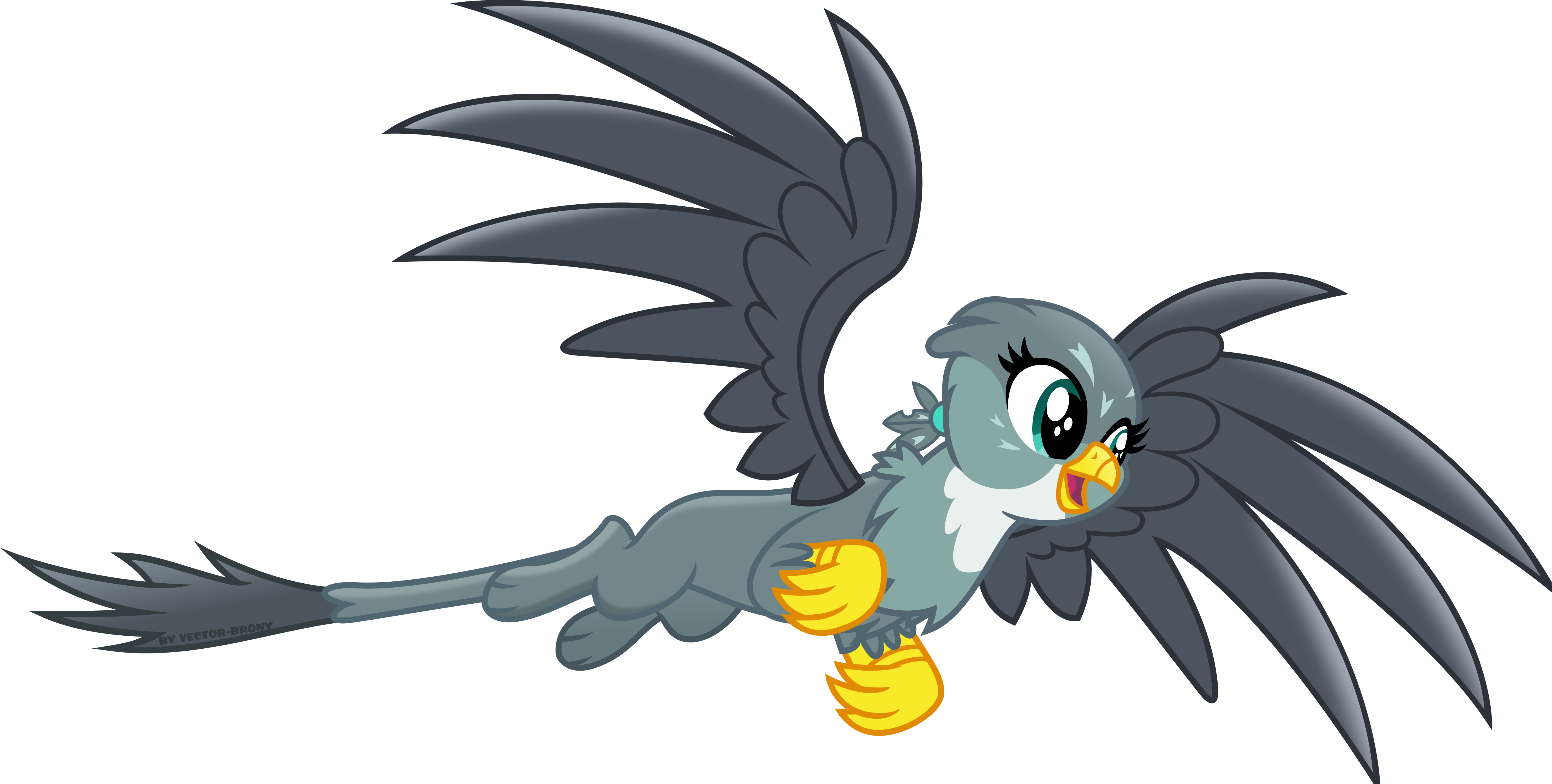 #1434900 - safe, artist:vector-brony, gabby, griffon, g4, female ...