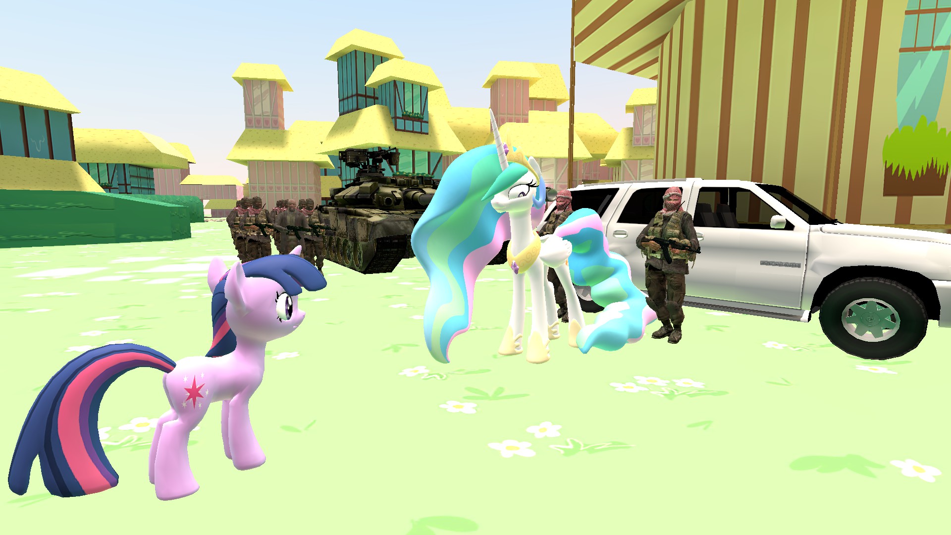#1438160 - safe, princess celestia, twilight sparkle, alicorn, pony, g4 ...