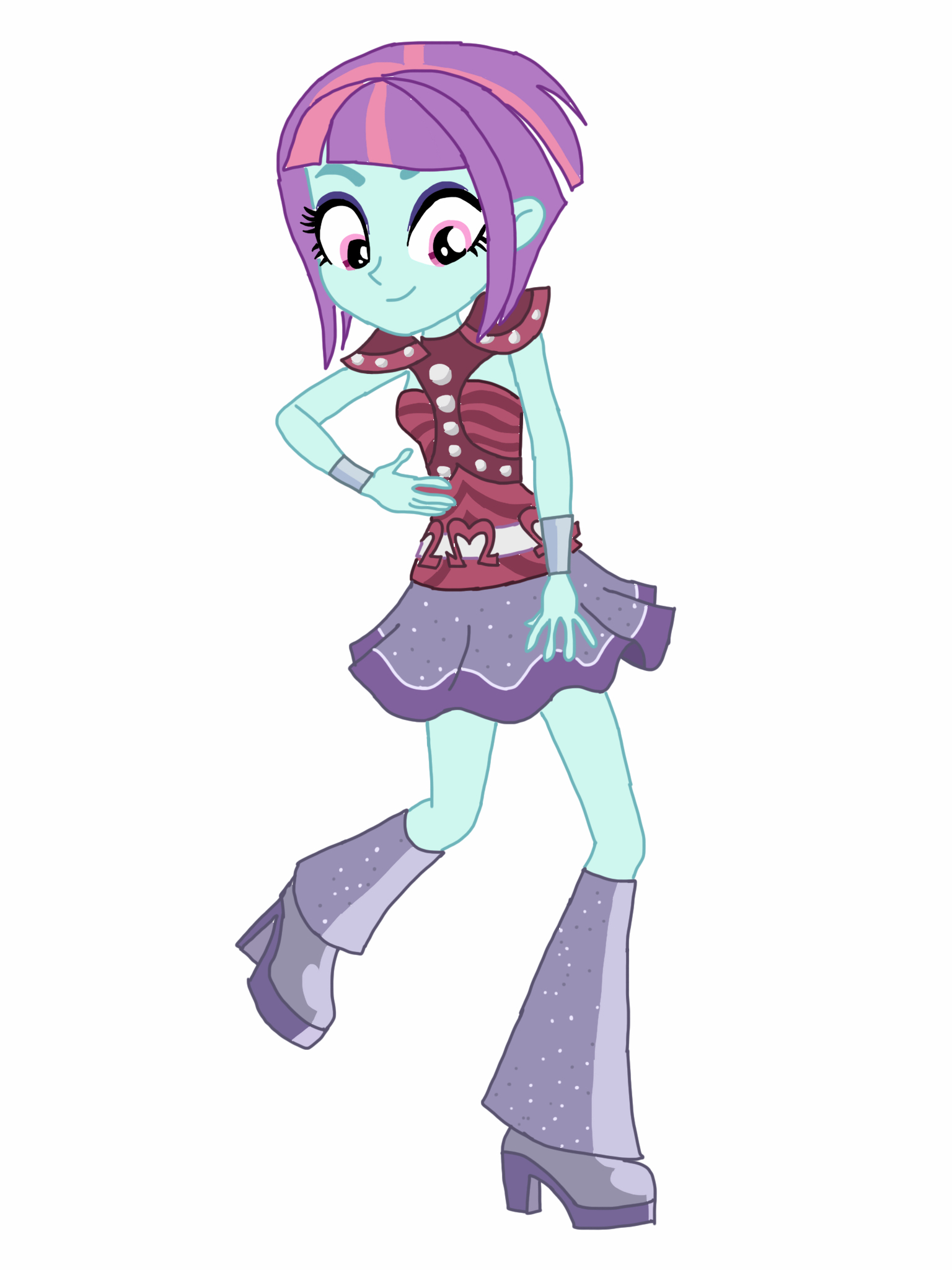 #1440303 - safe, artist:joshstacy, sunny flare, equestria girls ...