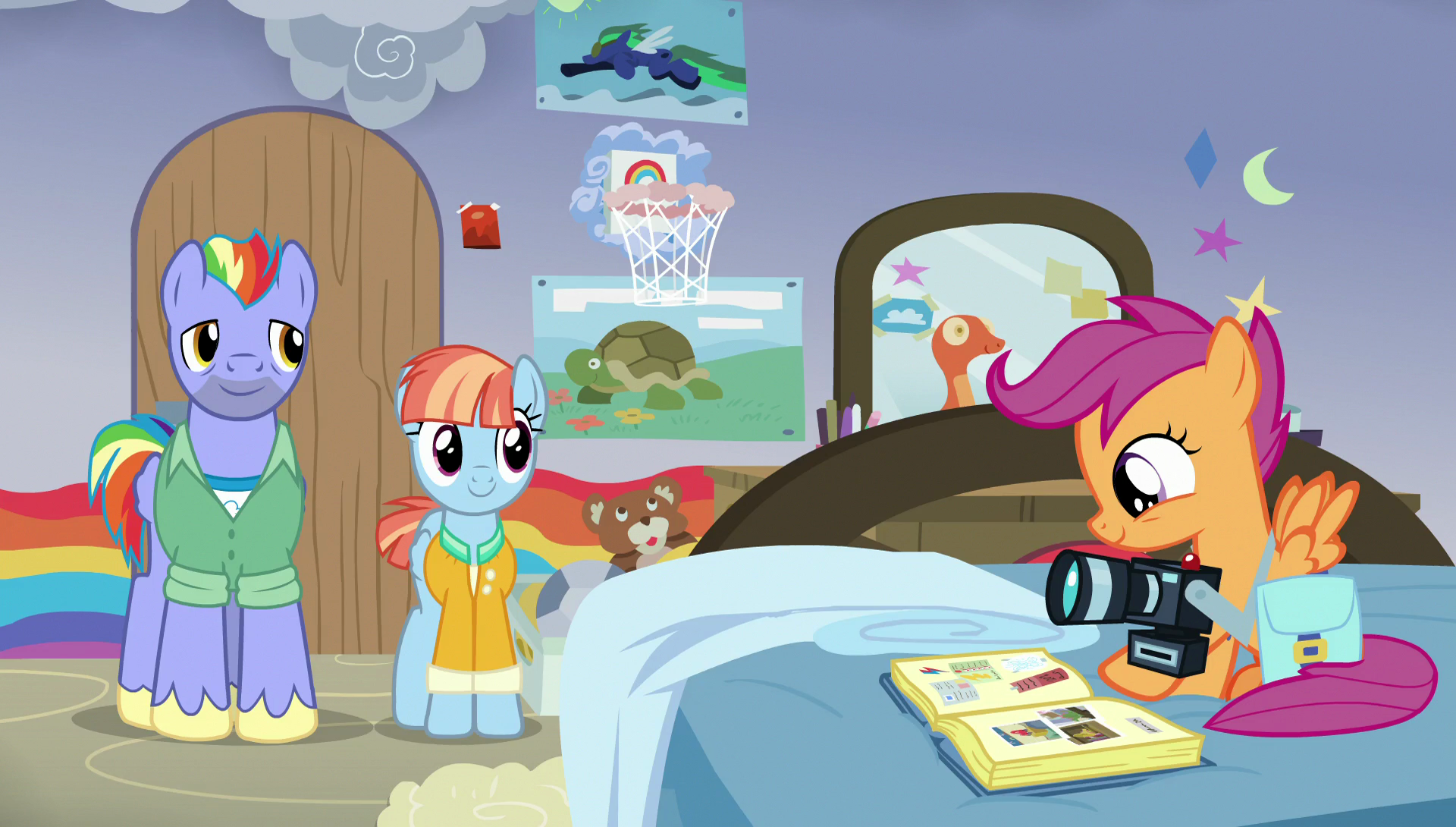 #1442969 - safe, screencap, bow hothoof, scootaloo, windy whistles ...