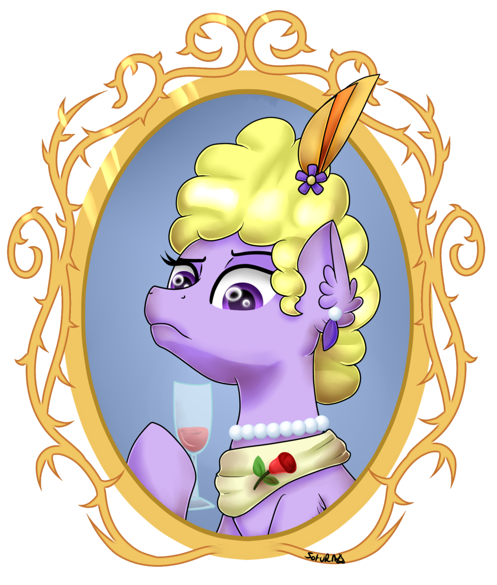 #1443366 - safe, artist:saturnstar14, lyrica lilac, pony, bust ...