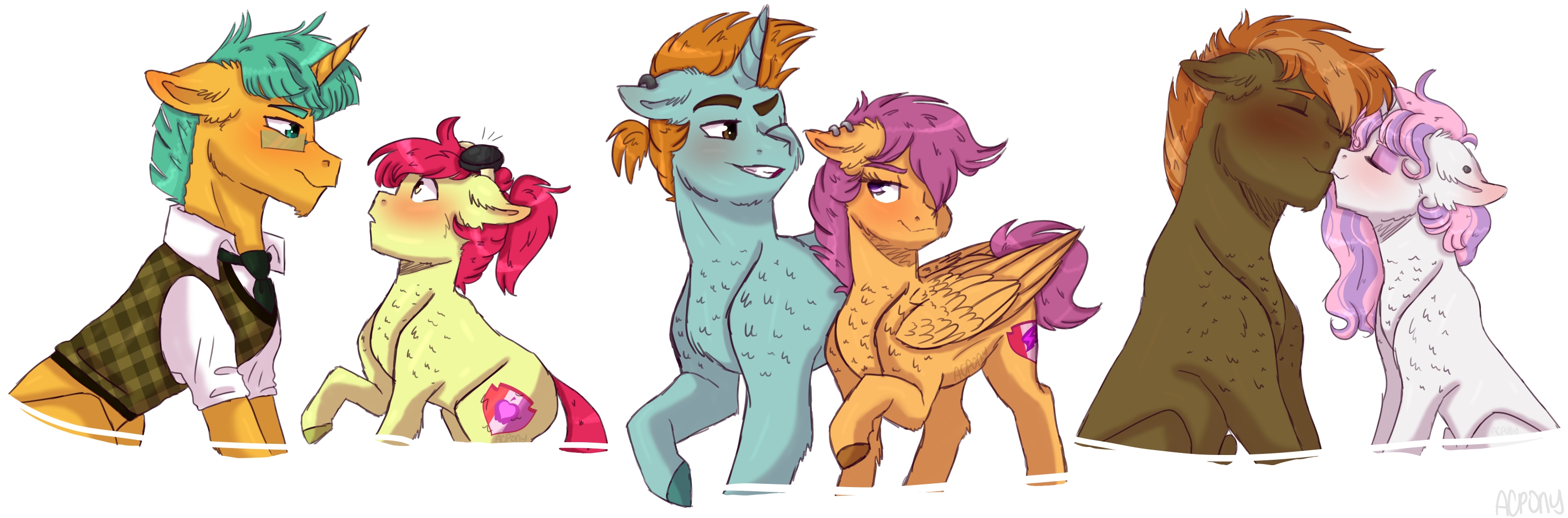 #1446004 - safe, artist:artistcoolpony, apple bloom, button mash ...