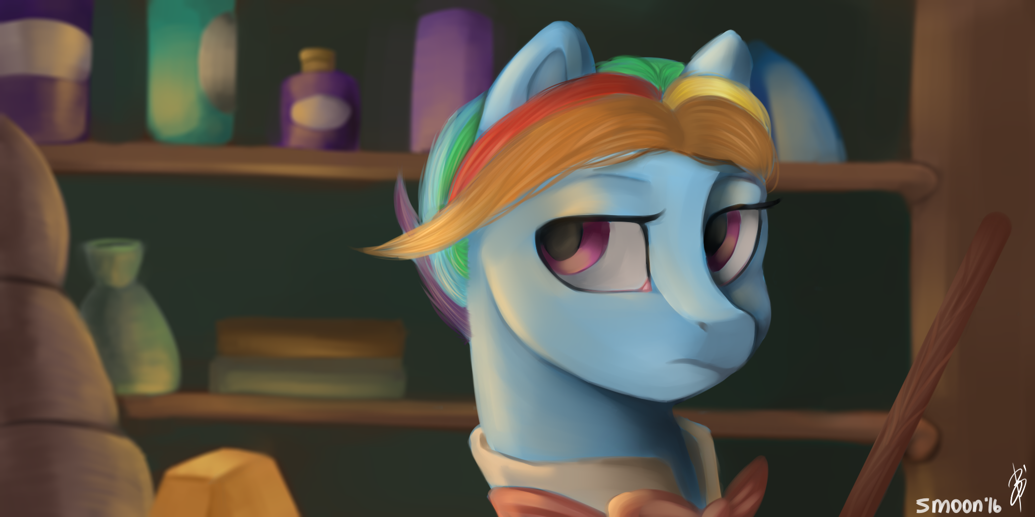 #1448829 - safe, artist:gluxar, rainbow dash, snowdash, pony, a hearth ...